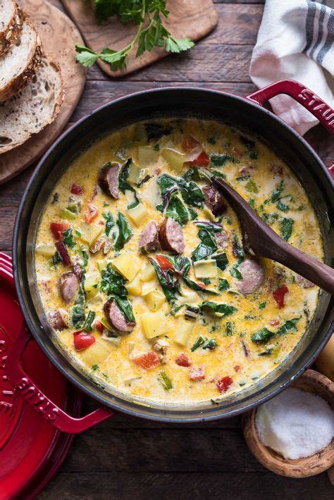 Swiss Chard Leek Potato And Sausage Soup