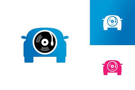 음악 자동차 로고 템플릿 디자인 벡터 엠블럼 디자인 개념 창조적 인 기호 아이콘 라디오에 대한 스톡 벡터 아트 및 기타 이미지 라디오 차 0명 Istock