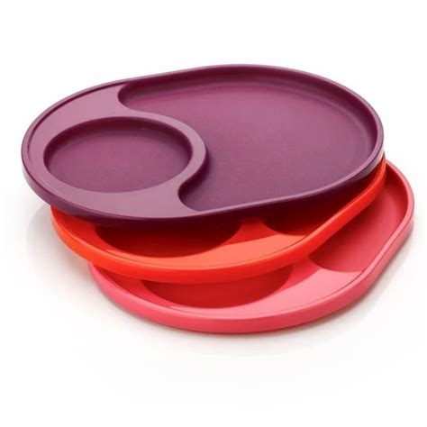Plastic Wine Red And Pink Plate Snacks Plate Set At ₹ 65 Piece In Rajkot
