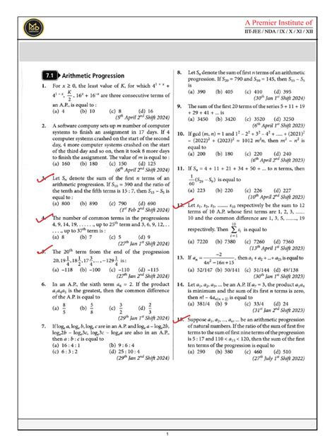 sequence series pdf