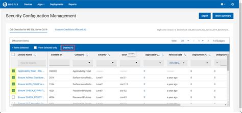 Deploying An External Checklist