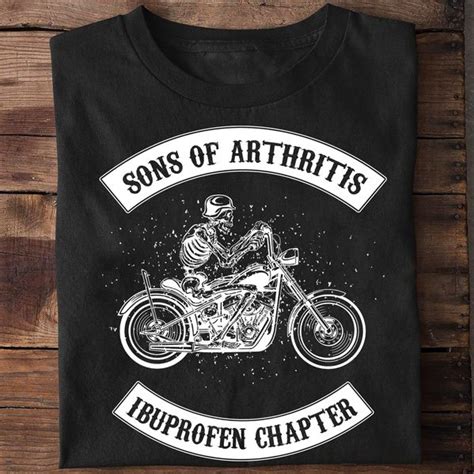 Sons Of Arthritis Ibuprofen Chapter Skeleton Death Biker Fridaystuff