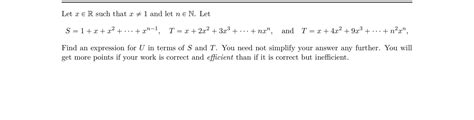 Let X ER Such That X And Let Ne N Let S X Chegg Com