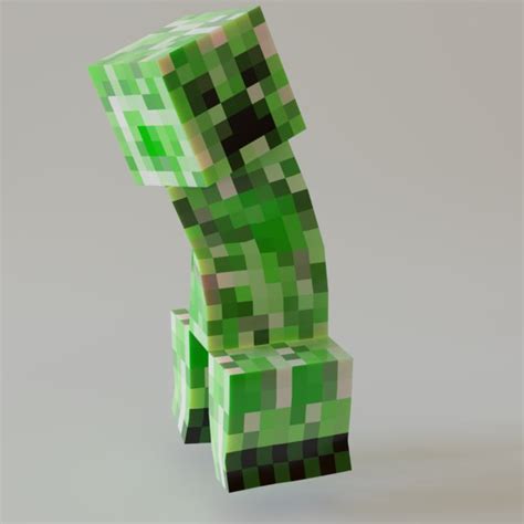 Wolny Minecraft Creeper Model Model 3d Turbosquid 1599756
