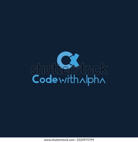 Coding Logo Alpha Symbol Code Aplha Stock Vector Royalty Free