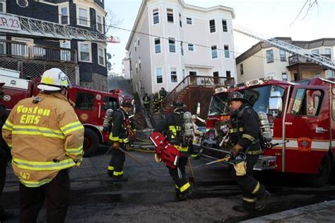 13 Displaced In Fire At Dorchester Triple Decker The Boston Globe