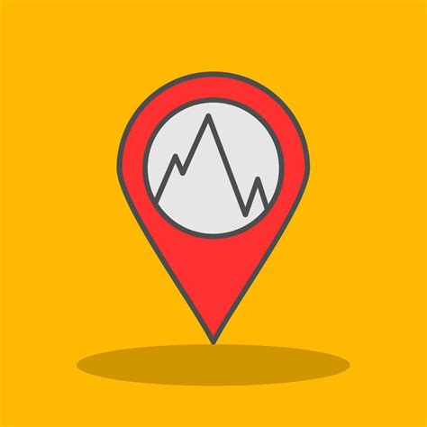 Hill Map Filled Shadow Icon 43014261 Vector Art At Vecteezy