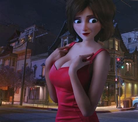 Rule 34 1girls 3d Aunt Big Hero 6 Busty Cass Hamada Disney Dress