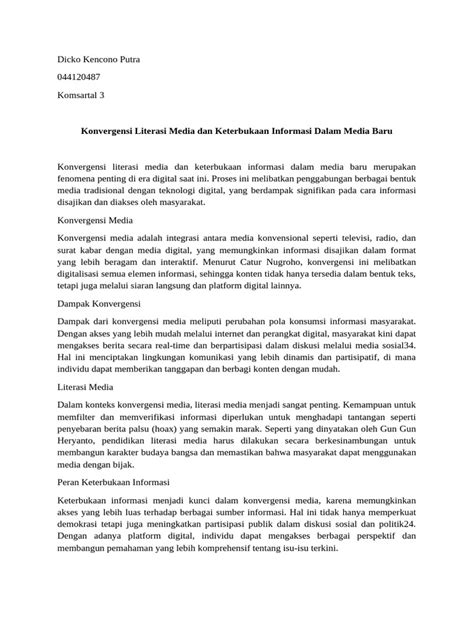 Konvergensi Dicko 044120487 Pdf