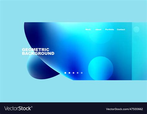 Geometric Flowing Shapes Abstract Background Vector Image