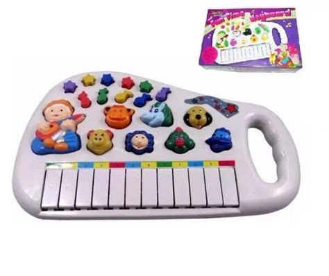 Piano Teclado Musical Bichos Infantil Sons Eletr Nico Madeiramadeira