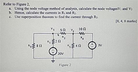 Solved Refer To Figure A Using The Node Voltage Method Chegg Com