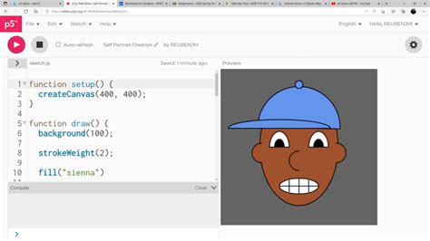 Assignment 2 Self Portrait V1 Reuben Medina Mmp 210 Multimedia
