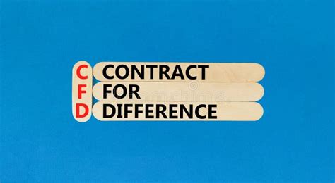 Cfd Symbol Concept Words Cfd Contract Of Difference On Beautiful