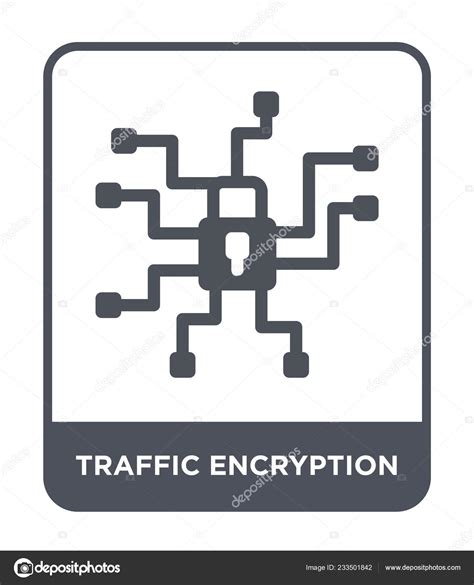 Traffic Encryption Icon Trendy Design Style Traffic Encryption Icon