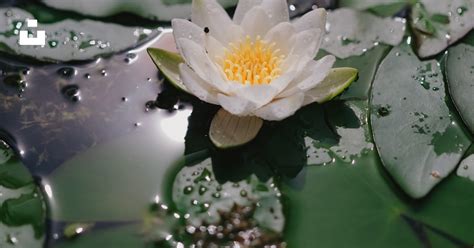 녹색 잎 위에 떠 있는 하얀 수련 사진 Unsplash의 무료 녹색 이미지