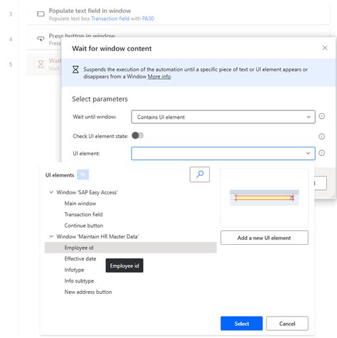 Power Automate Desktop을 사용하여 Sap 데스크톱 흐름 만들기 Power Automate