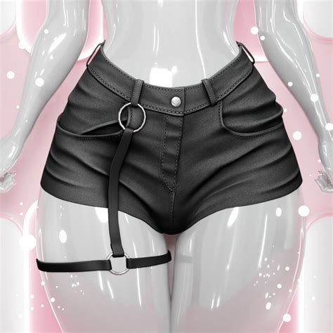 Second Life Marketplace Palette Lyra Shorts Black