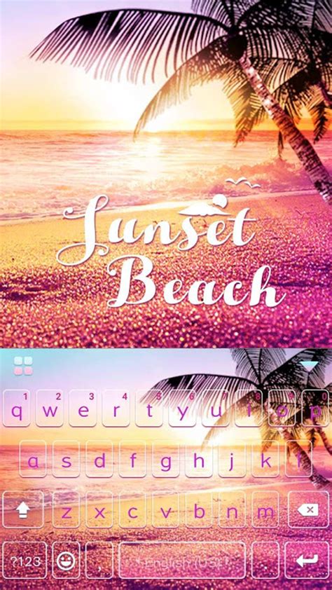 Sunsetbeach Keyboard Theme Apk For Android Download
