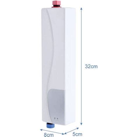 SJLERST Mini Chauffe eau électrique sans réservoir 220V Chauffe eau