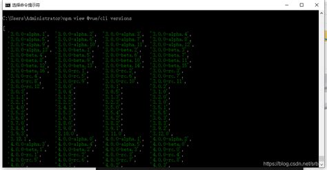 Npm查询所有vuecli版本包并安装指定版本vue查看所有包 Csdn博客