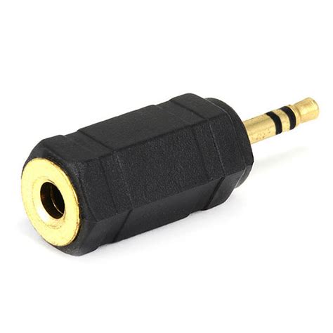 2 5mm TRS Stereo Plug To 3 5mm TRS Stereo Jack Adapter Gold Plated