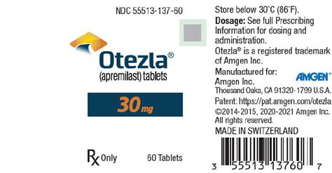 Otezla Package Insert Prescribing Information