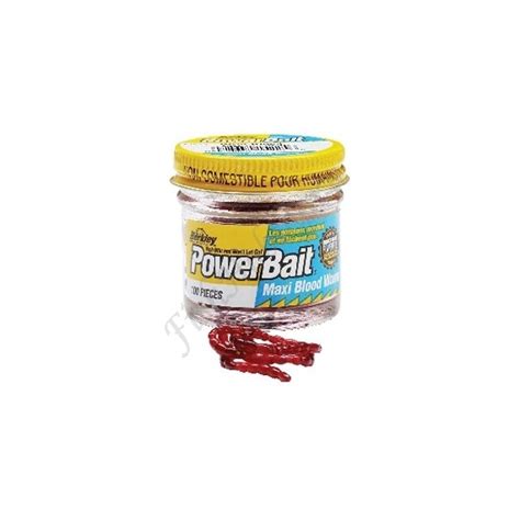 Berkley, Powerbait Maxi Blood Worm, Искусственный мотыль, 100 шт ...