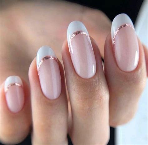 37 Pretty Rose Gold French Tip Nails To Inspire You Nail Designs Daily