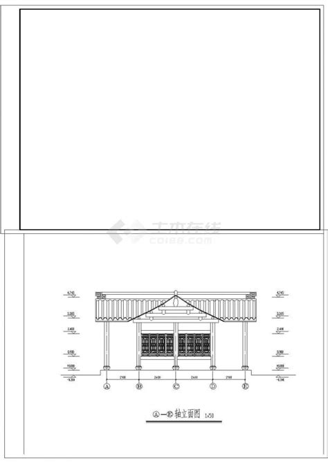 古建筑平面图和立面图 古建筑立面图 第14页 大山谷图库