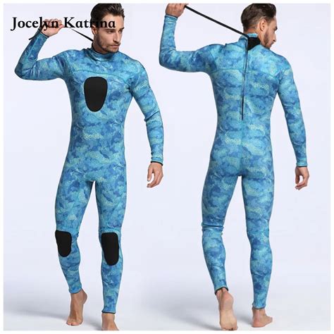 Men Plus Size Diving Wetsuit Keep Warm 3mm Neoprene One Pieces Full