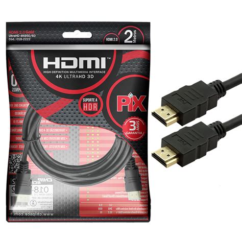 Cabo Hdmi 20 4k 19 Pinos 2m Eletro Import