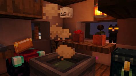 Minecraft Witch Hut Interior Minecraft Interior Design Minecraft