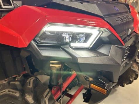 Sportsman 8501000 Black Led Halo Headlights And Handlebar High Beam