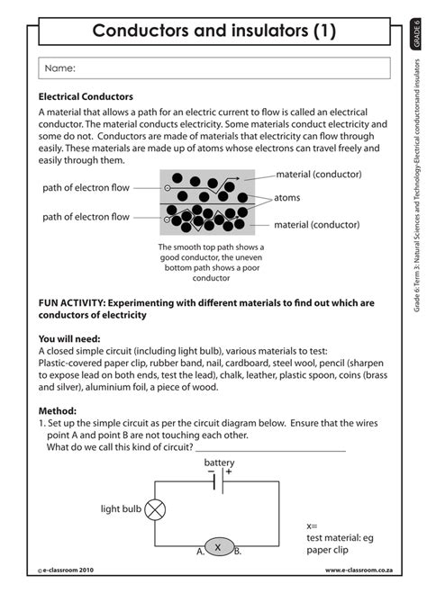 Electrical Circuit Diagram Grade 6 Circuit Diagram