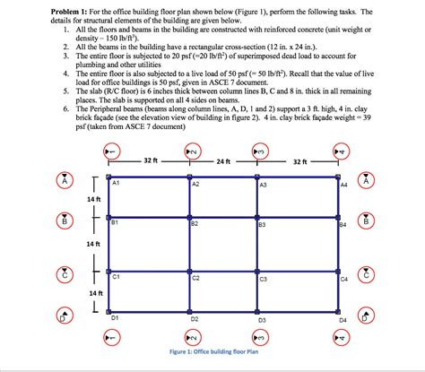 Solved For The Office Building Floor Plan Shown Below Chegg