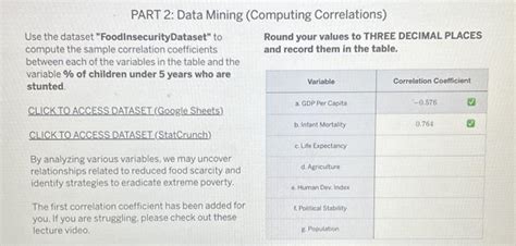 part 2 data mining computing correlations use the