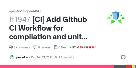 Ci Add Github Ci Workflow For Compilation And Unit Test By Pmoulon · Pull Request 1947
