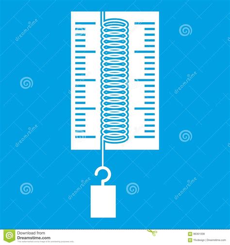 Physics Dynamometer For Laboratory Work Icon White Stock Vector Illustration Of Experiment
