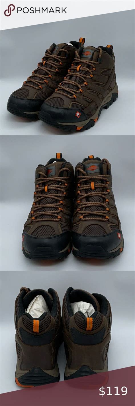 Merrell Mens Moab Vertex Mid Waterproof Sr Work Boot Work Boots