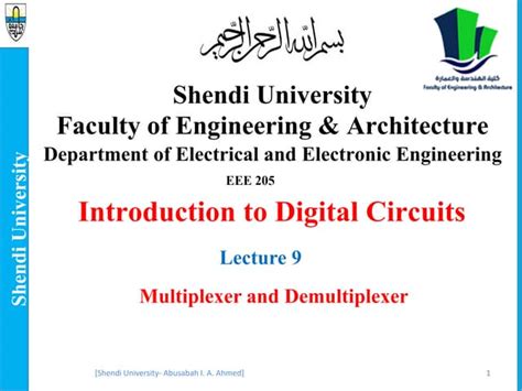 Digital System Design Lecture Covering Multiplexers Ppt