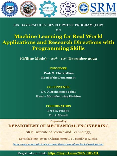machine learning applications fdp updated speaker download free pdf