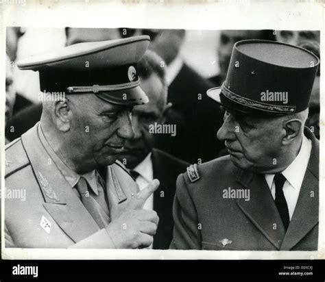 Jun 06 1966 French President In Russia De Gaulle Meets Marshall