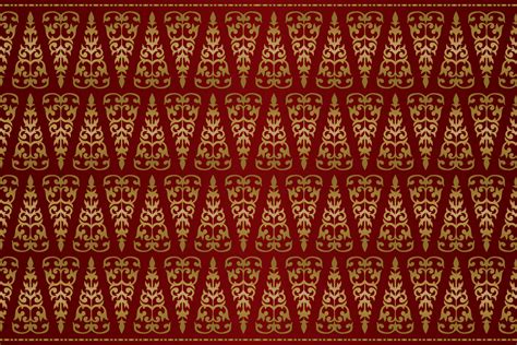Malay Riau Batik Songket Weaving Corak Motif Pucuk Rebung Melayu