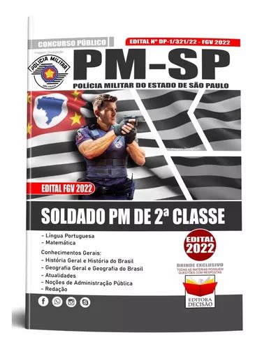 Apostila 2022 Concurso Pm Sp Soldado 2ª Classe Atualizada à Venda Em