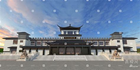 宁夏固原博物馆外观建筑3D模型 中式VR有灯光有贴图MAX2016宁夏固原博物馆外观建筑3d模型下载 ID1332764 免费3Dmax