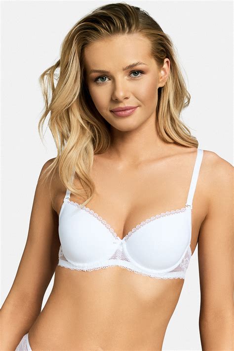 Henderson Julietta 23444 Biustonosz push up biały biały Biustonosze