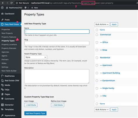 Customize Property Slug And Replace With Taxonomy Inspiry Themes Support