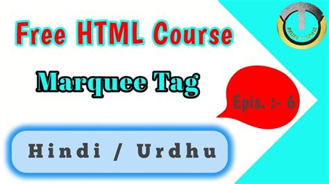 Marquee Tag Html Css Html Css Tutorial For Beginners Html Css Full Course Css Coding