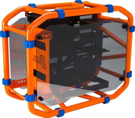 In Win D Frame Mini Orange Black Aluminum Computer Case Inwc Dframe Itx Orange Buy Best Price